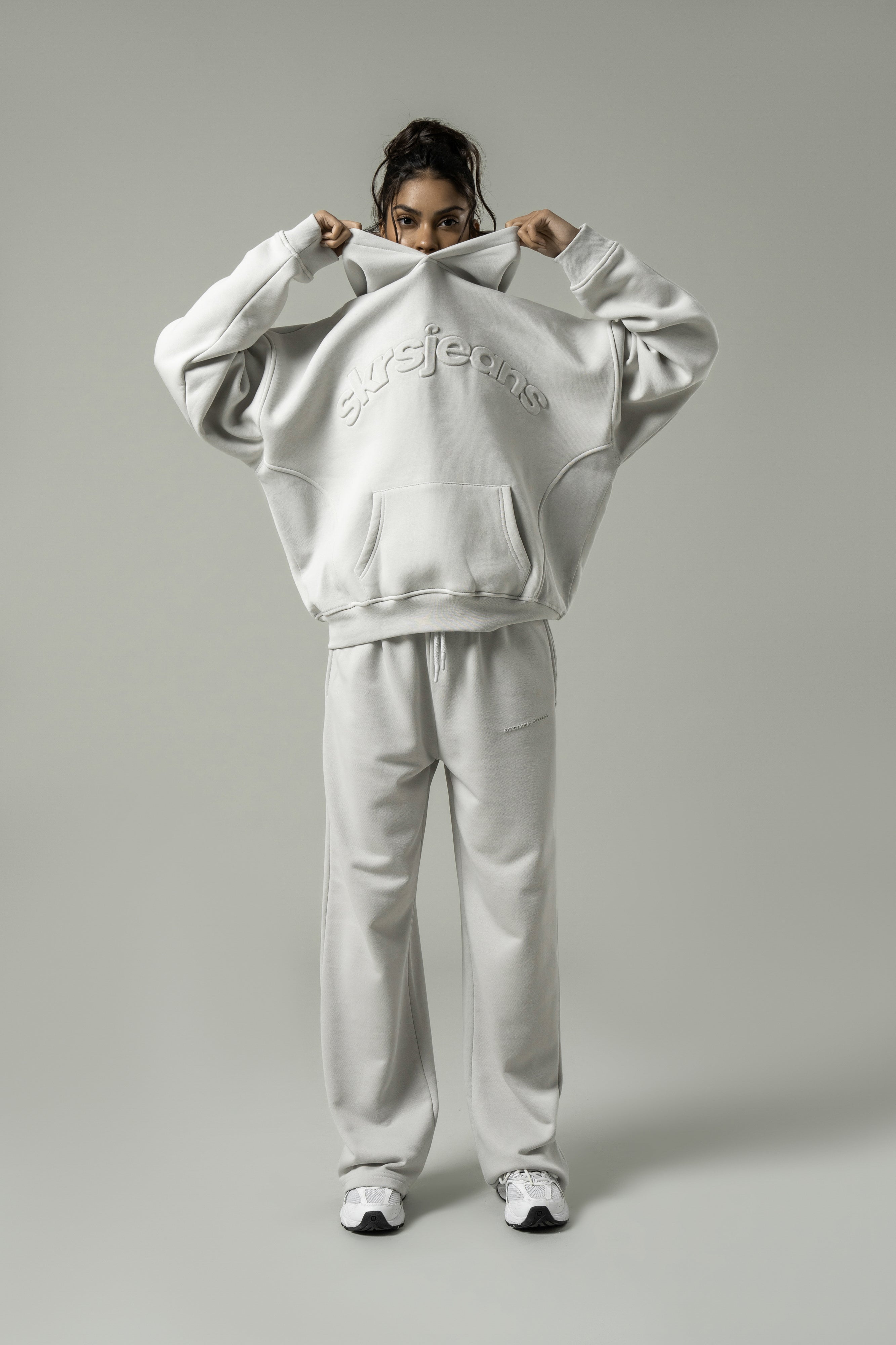 Series Emboss Hoodie in Foam – SistersandSeekers