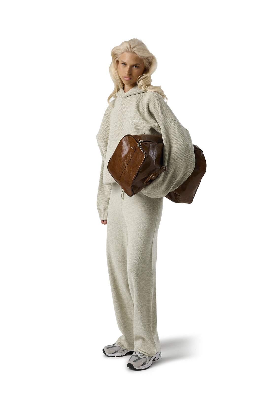 Seekers Knit Hoodie in Husk – SistersandSeekers