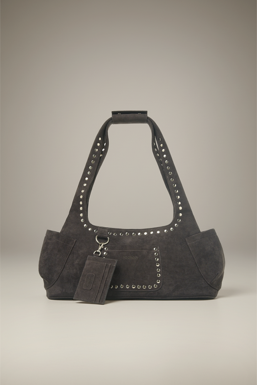 Martha Faux Suede Carryall in Dark Grey – SistersandSeekers