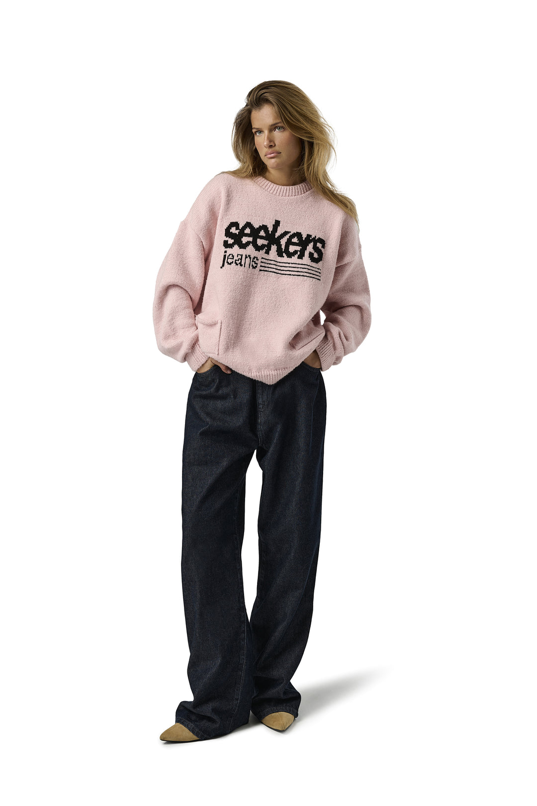 Binky Logo Knit Sweater – Sisters and Seekers