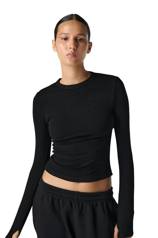 Peep Long Sleeve Top in Road – SistersandSeekers