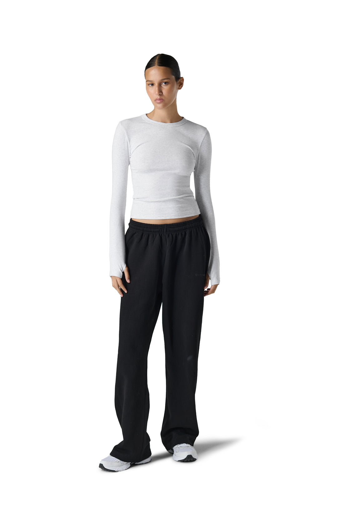 Peep Long Sleeve Top in Passive – SistersandSeekers