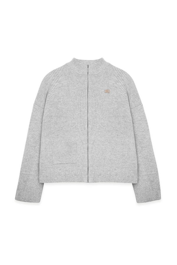Originals Knit Zip Up in Light Grey – Sisters and Seekers